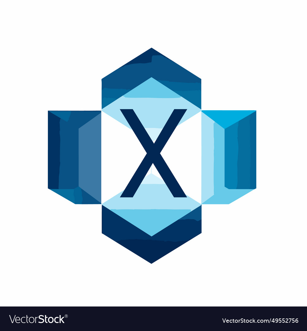 Software innovation hub filled gradient initial Vector Image