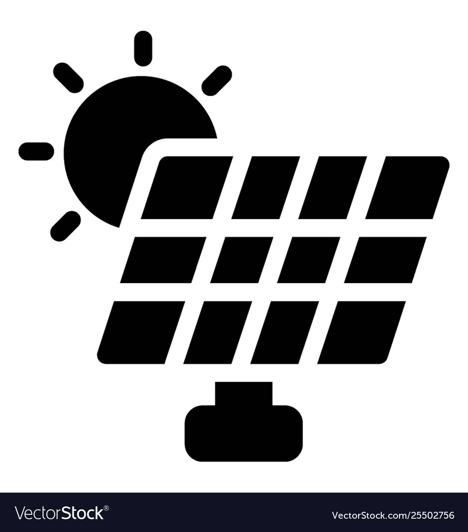 Solar panel Royalty Free Vector Image - VectorStock