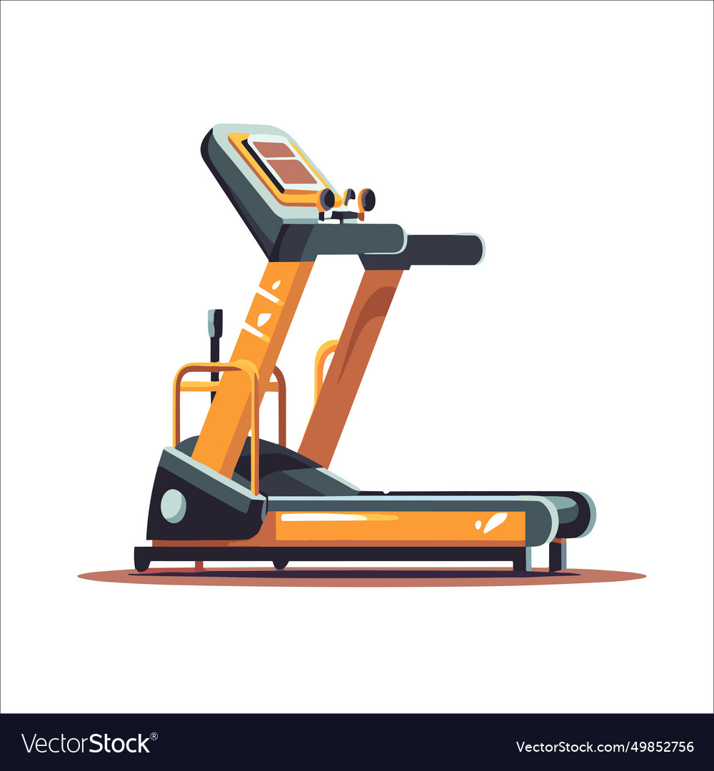 Treadmill work out gym healthy Royalty Free Vector Image