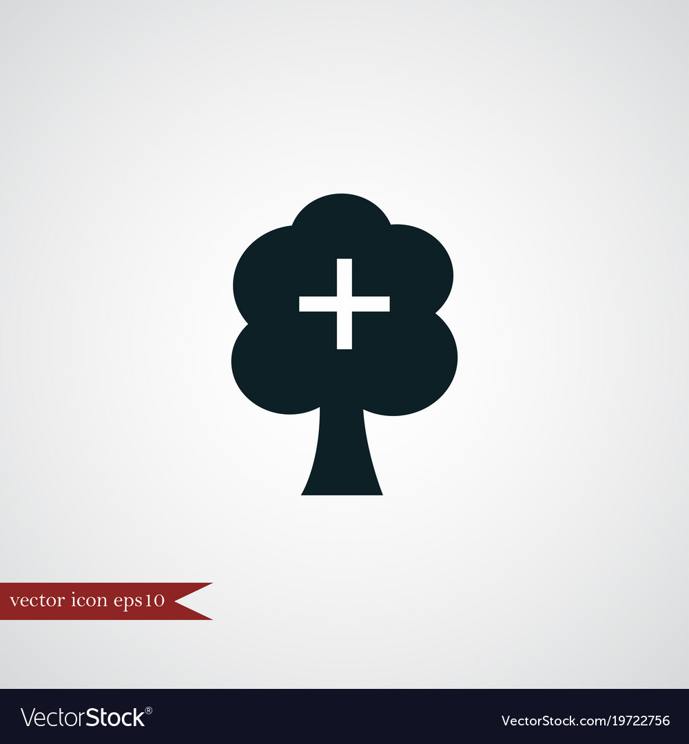 Tree icon simple Royalty Free Vector Image - VectorStock