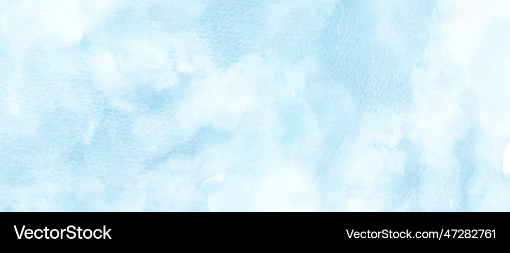 Abstract soft blue watercolor for the background Vector Image
