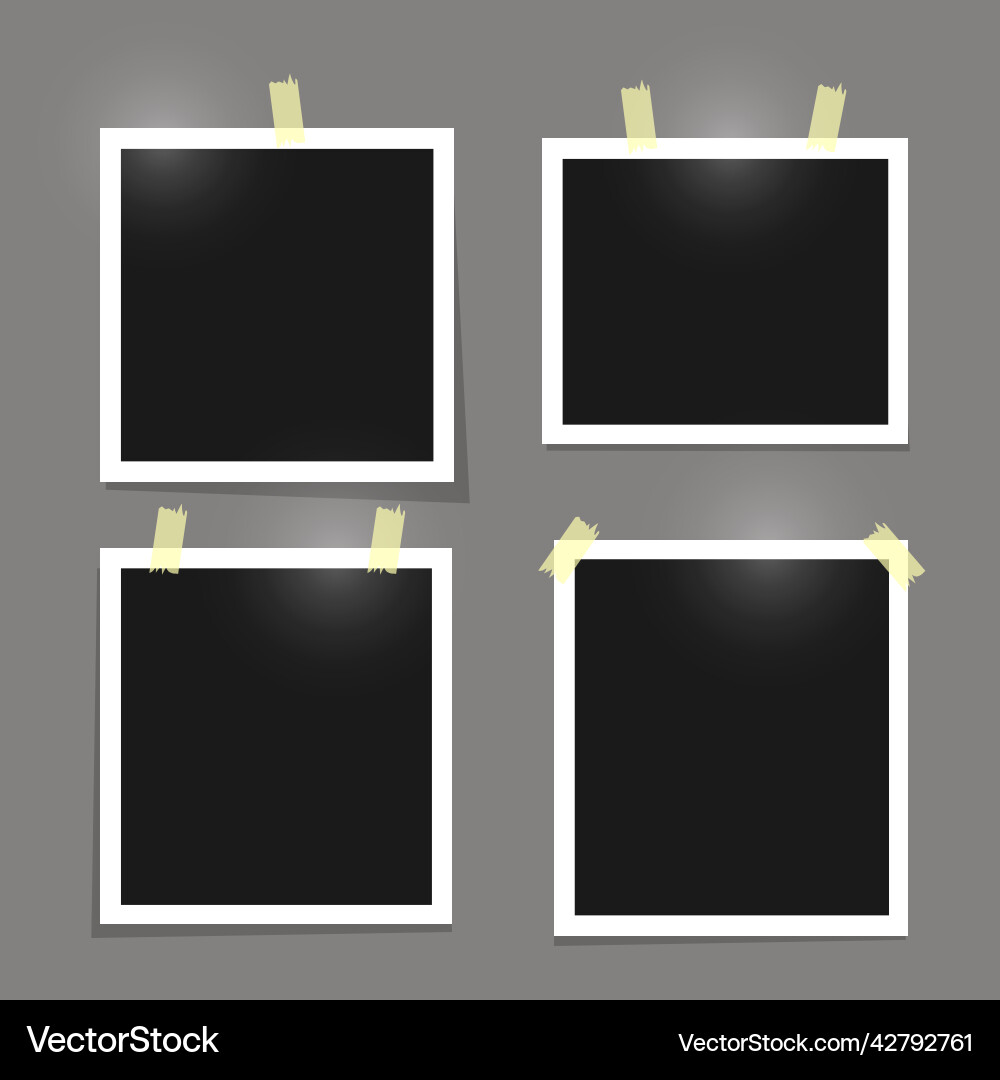 Black photo paper with white Royalty Free Vector Image