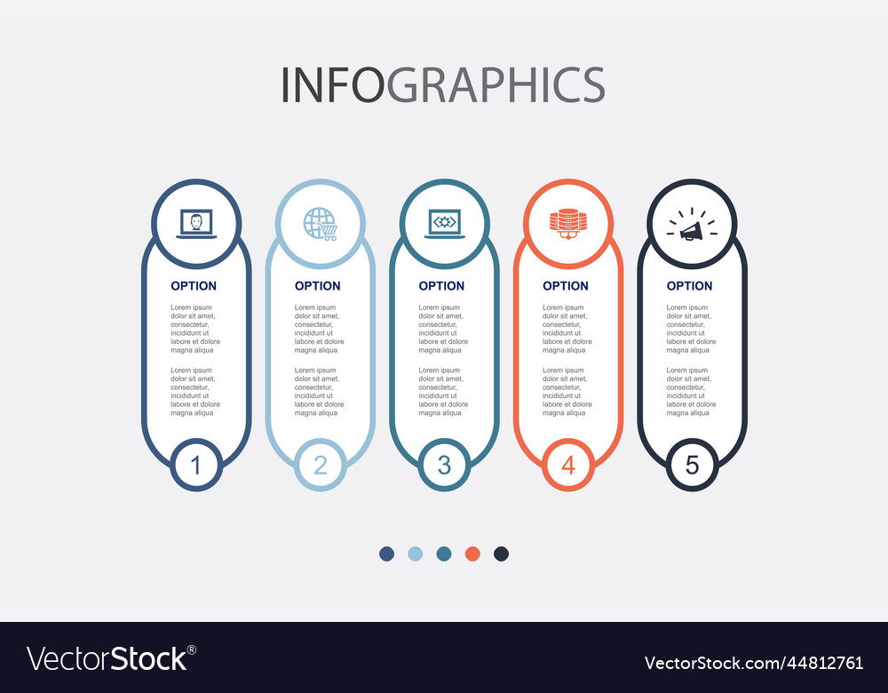 E-business e-commerce web development data Vector Image