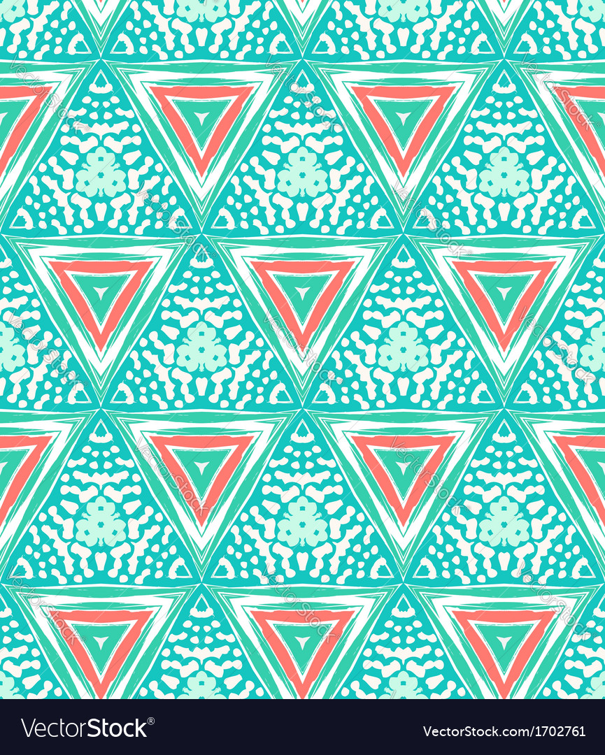Geometric pattern with triangles and random dots Vector Image
