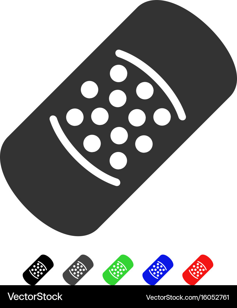Patch flat icon Royalty Free Vector Image - VectorStock