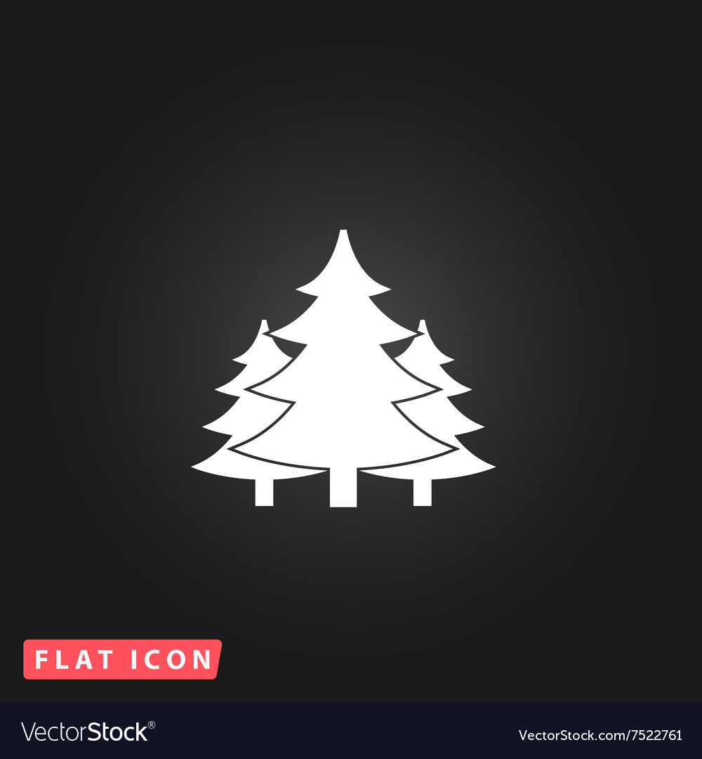 Tree flat icon Royalty Free Vector Image - VectorStock