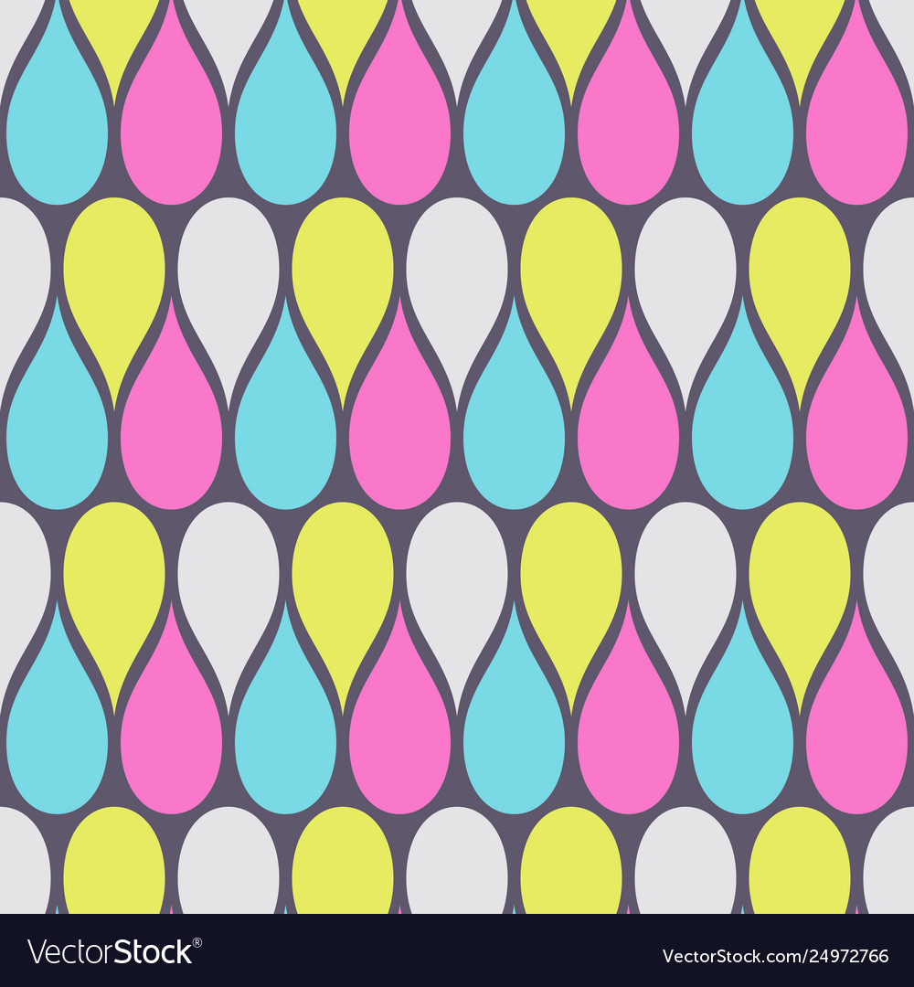 Abstract seamless pattern color drops Royalty Free Vector