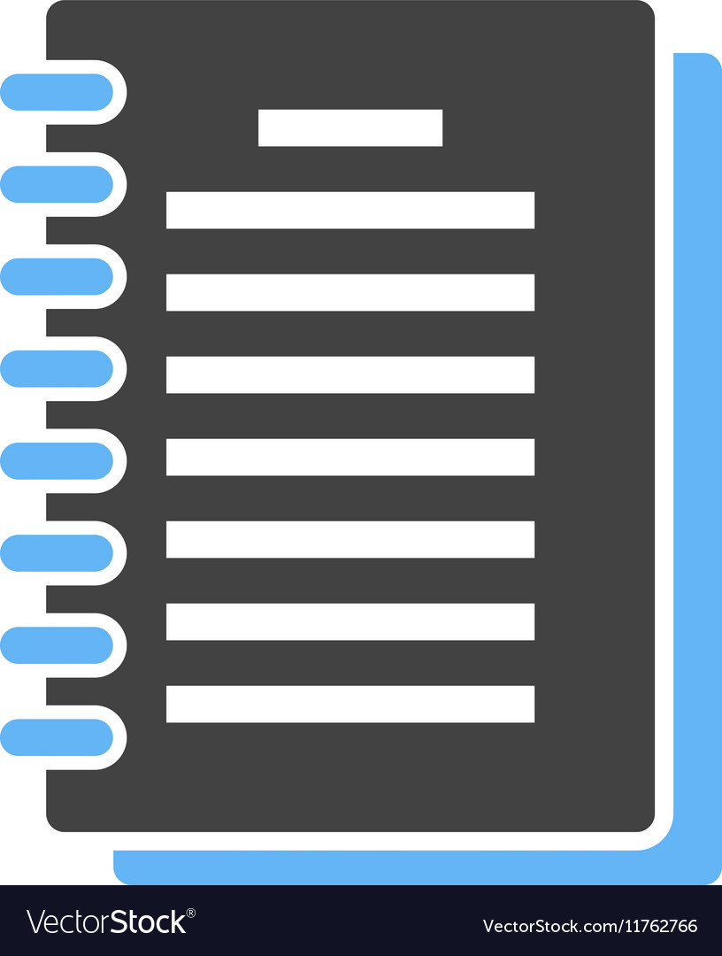 Notepad Royalty Free Vector Image - VectorStock