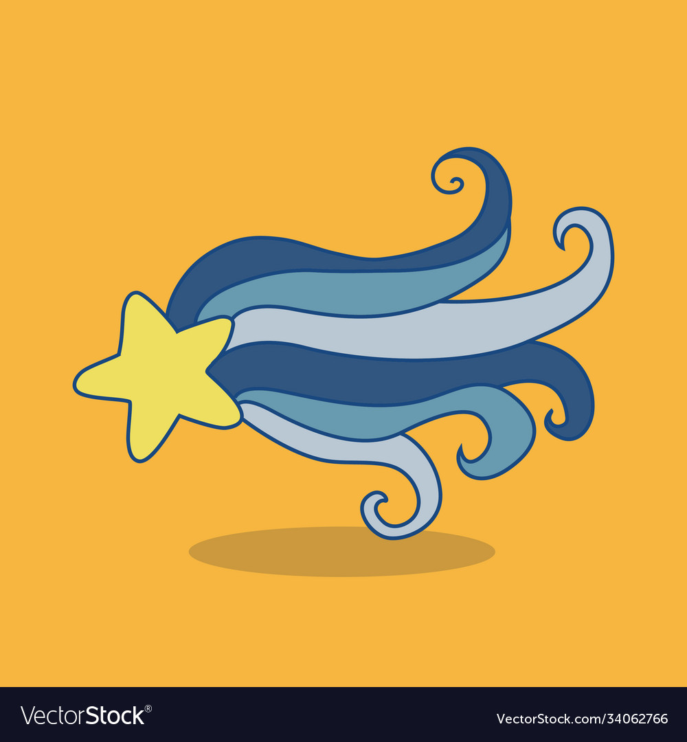 Space shooting star 02 Royalty Free Vector Image