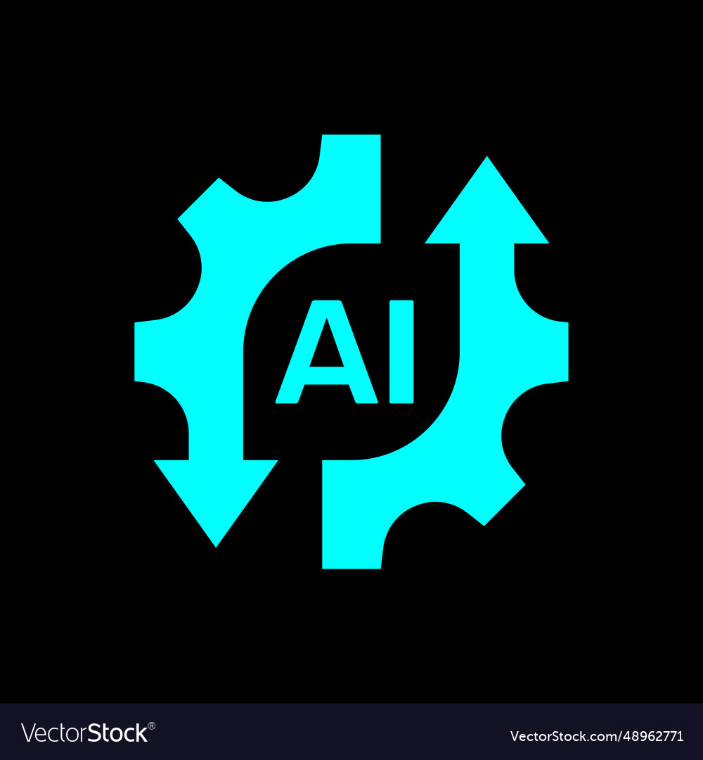 Artificial intelligence integration concept ai Vector Image