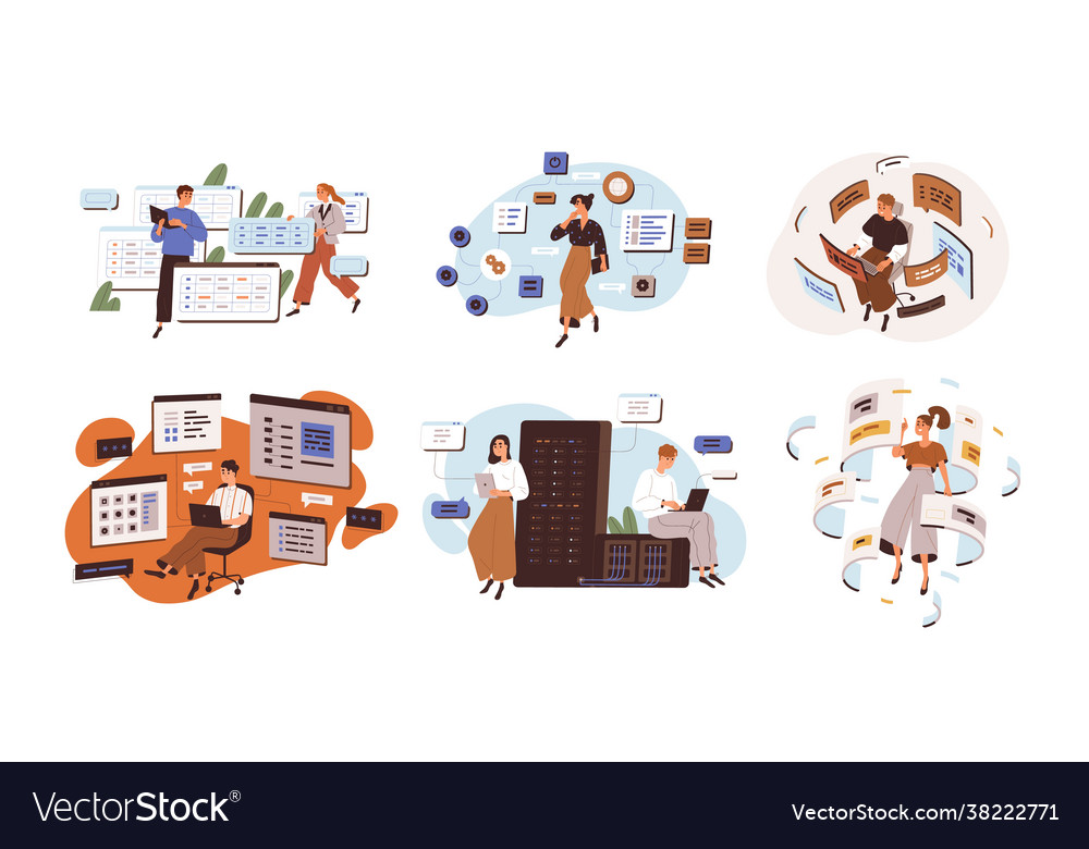 Concept software development and web Royalty Free Vector