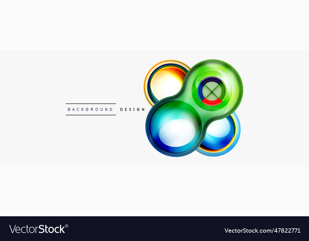 Creative circle geometric abstract background Vector Image