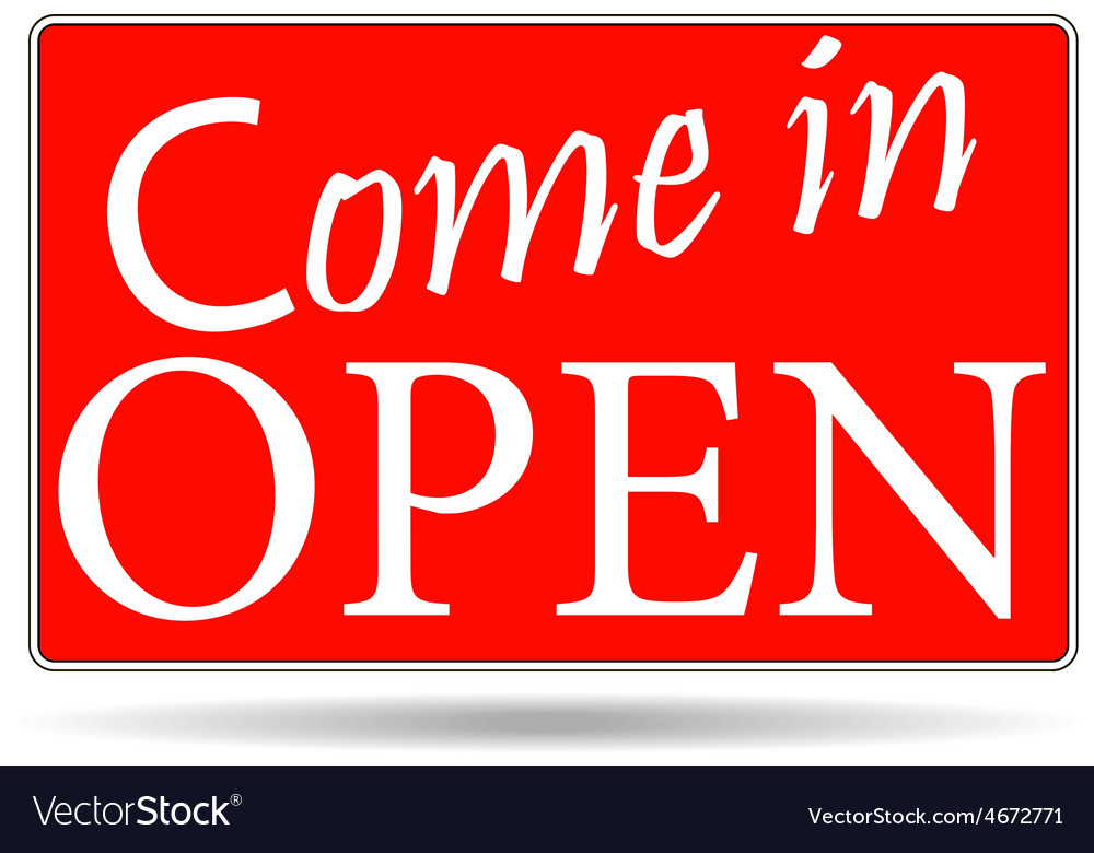 Open label Royalty Free Vector Image - VectorStock