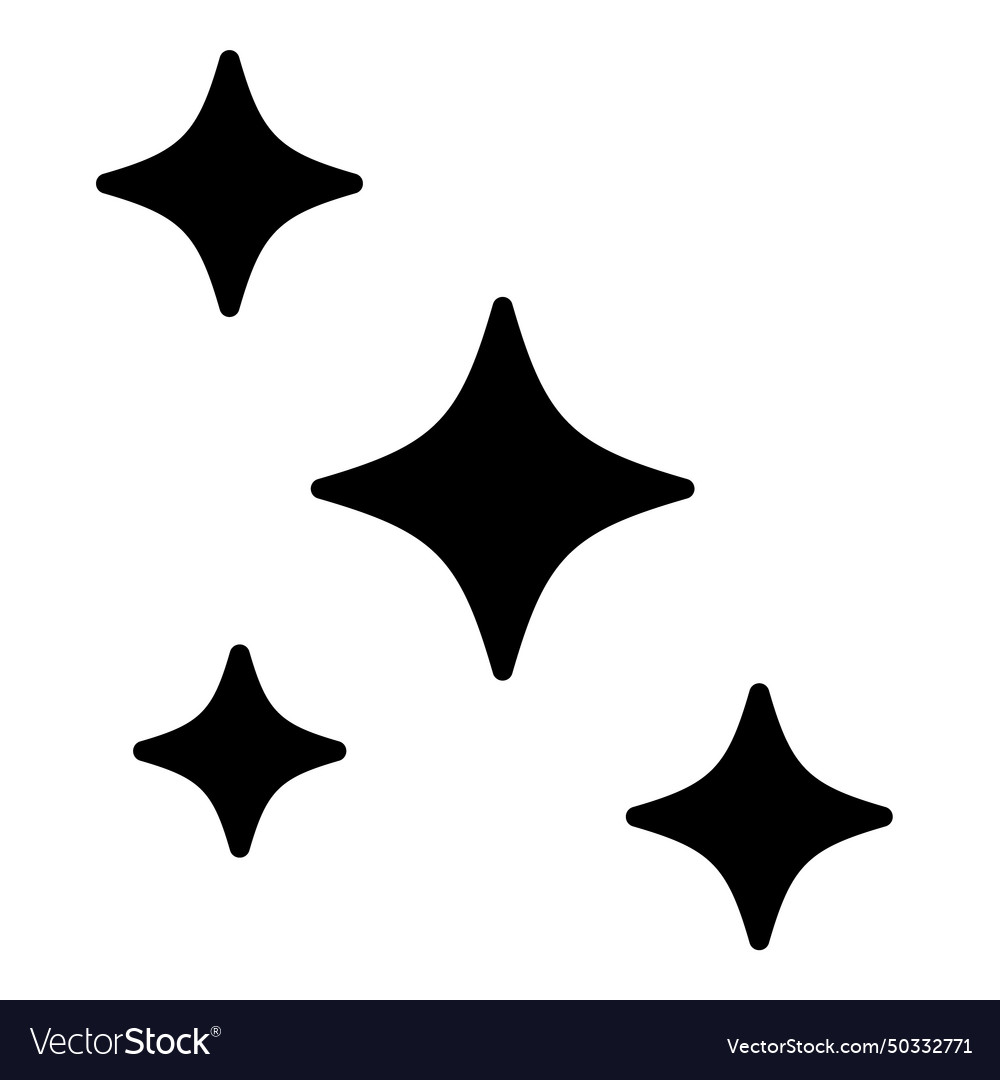 Stars flat icon isolated on white background Vector Image