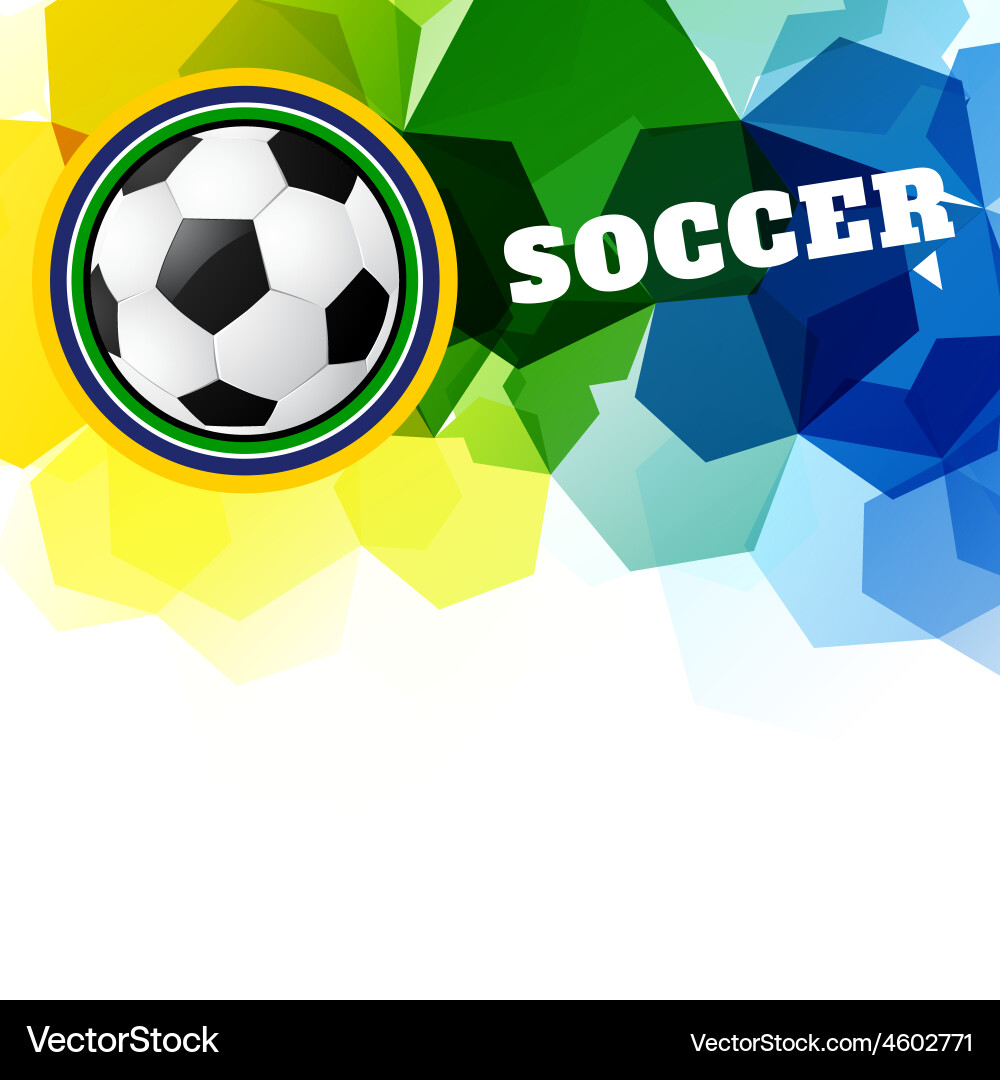 Stylish abstract football design Royalty Free Vector Image
