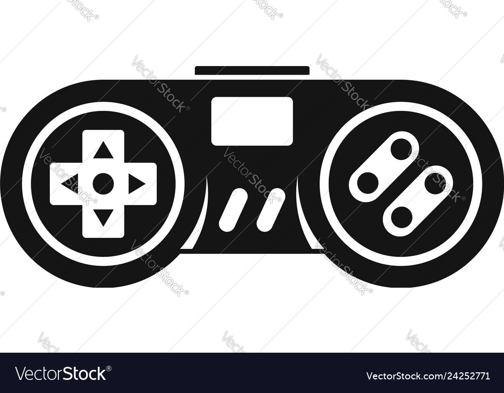 Wireless controller icon simple style Royalty Free Vector