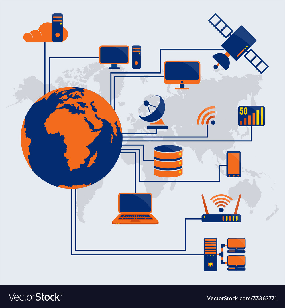 World development technology day Royalty Free Vector Image