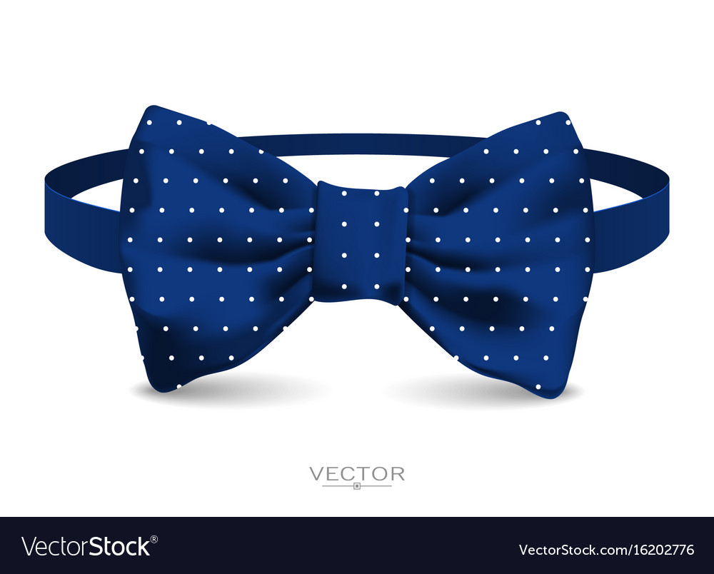 Realistic bow tie Royalty Free Vector Image - VectorStock