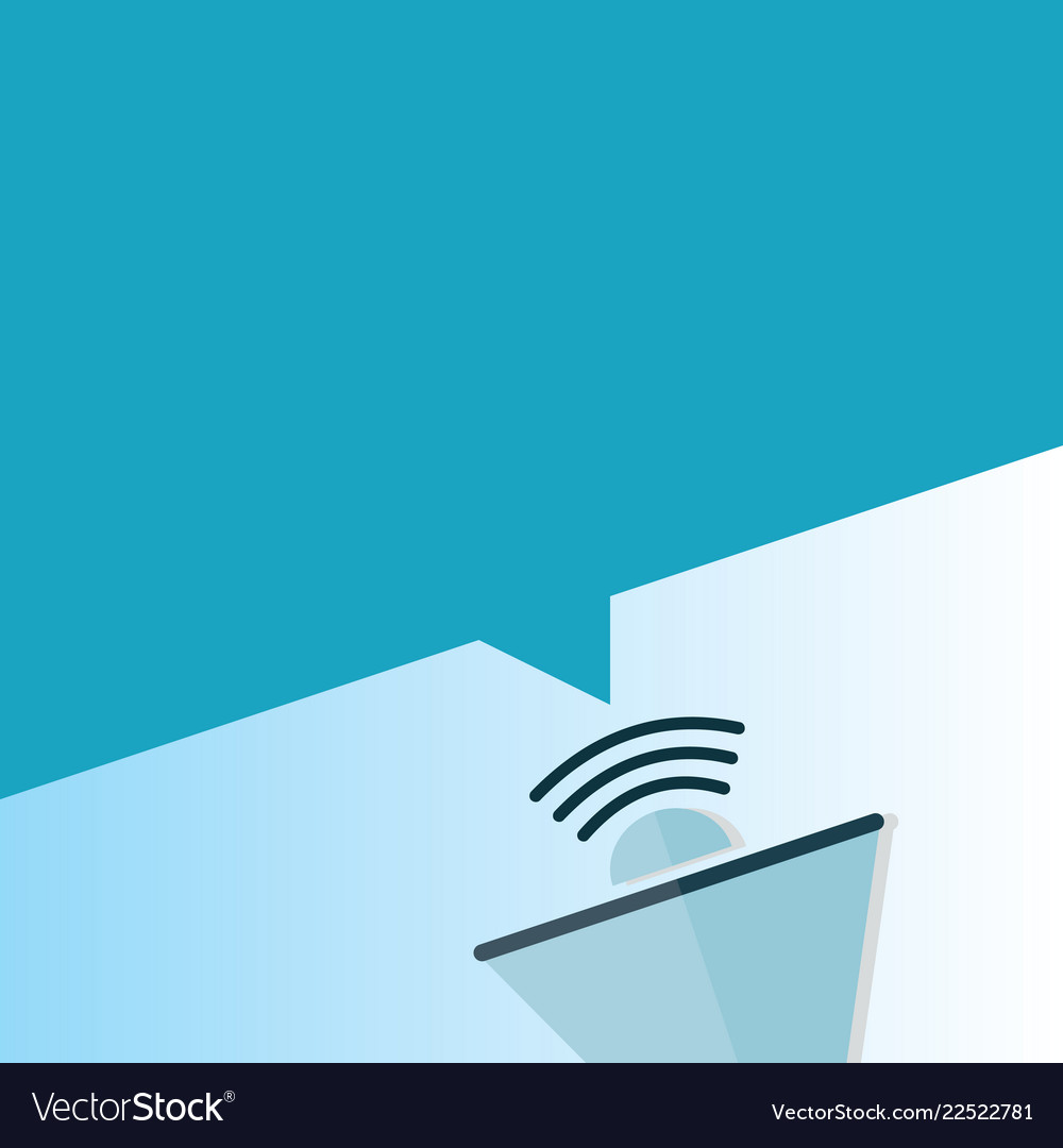 Flat design empty esp template Royalty Free Vector Image