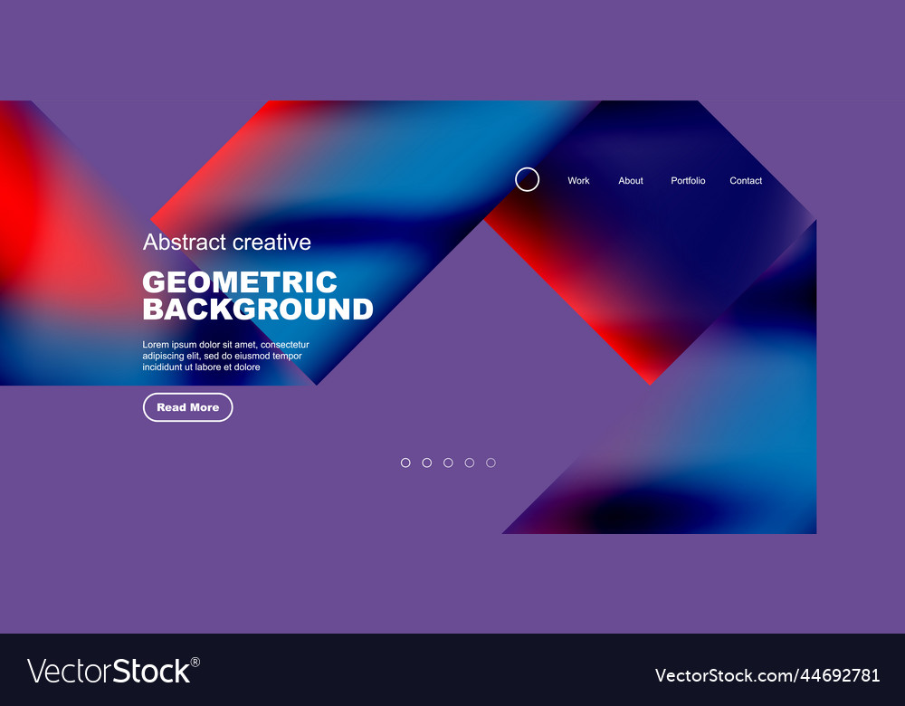 Fluid gradient geometric triangles abstract Vector Image