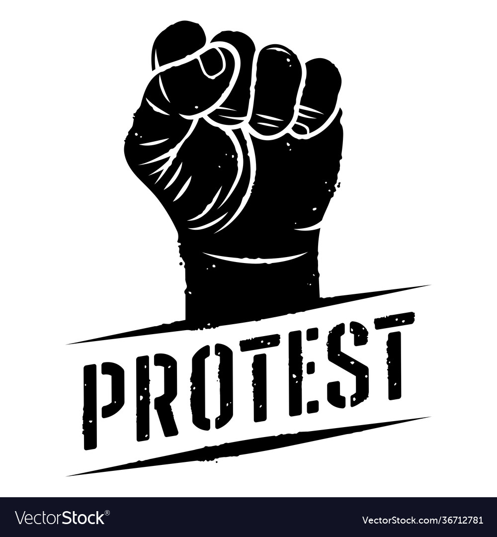 Protest poster 003 Royalty Free Vector Image - VectorStock