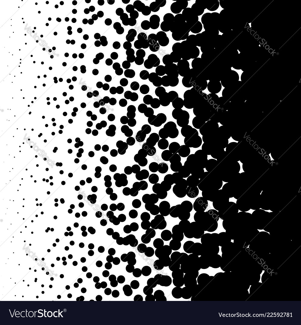 Random circles pattern halftone Royalty Free Vector Image