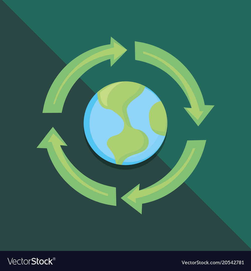 Recycle symbol design Royalty Free Vector Image