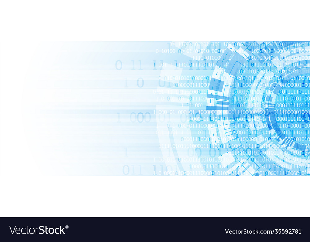 Technology background binary computer code Vector Image Technology background binary computer code Vector Image