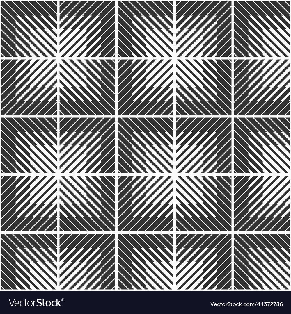 Abstract seamless pattern striped squares pattern Vector Image