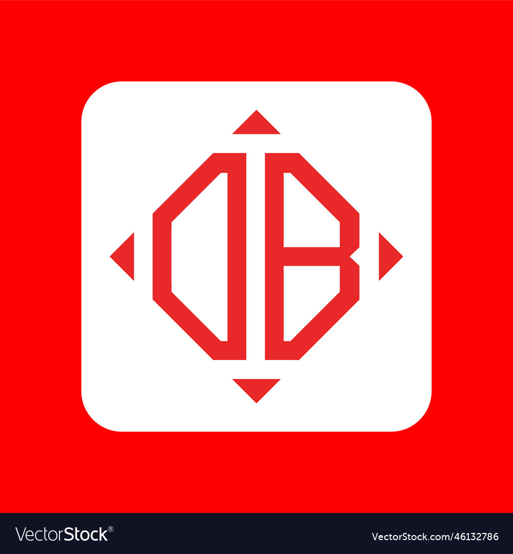 Creative simple initial monogram db logo designs Vector Image