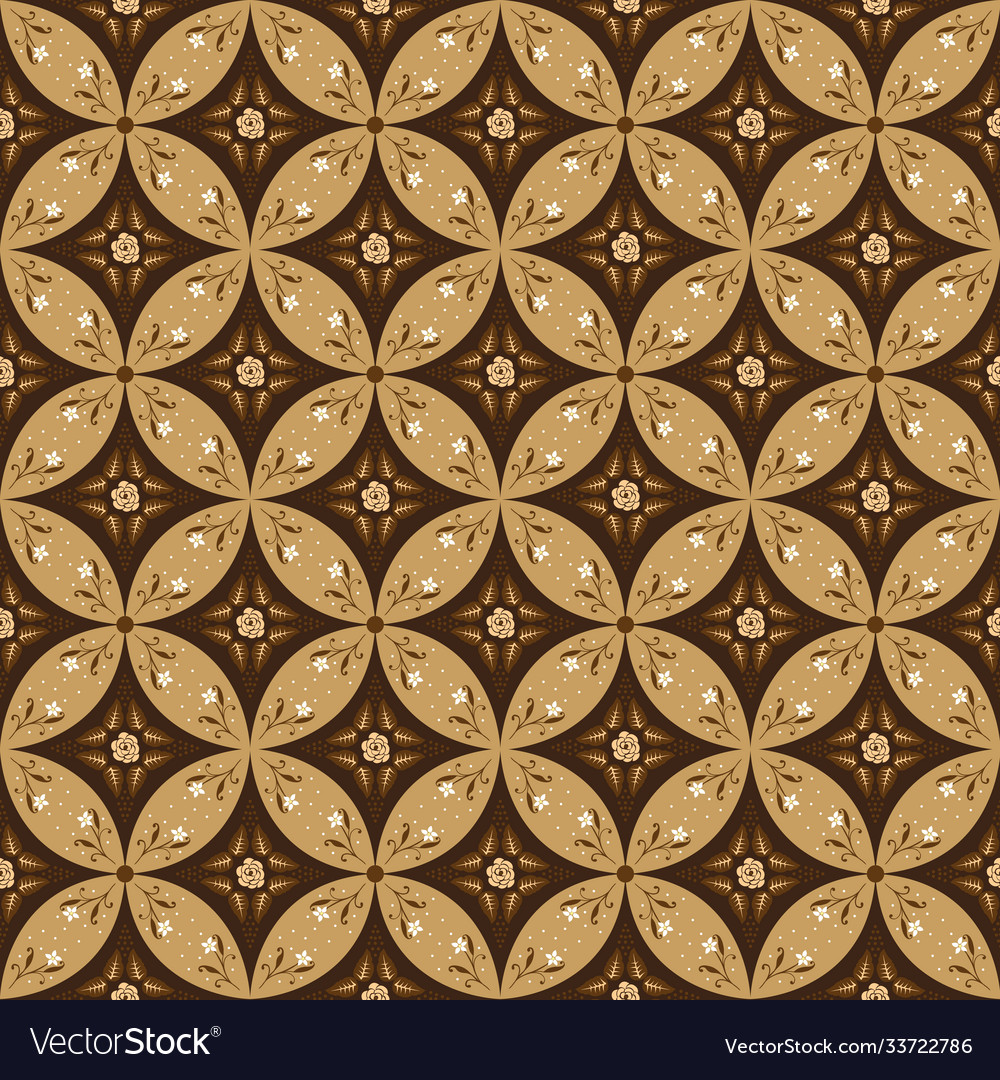 Elegant traditional javanese batik Royalty Free Vector Image