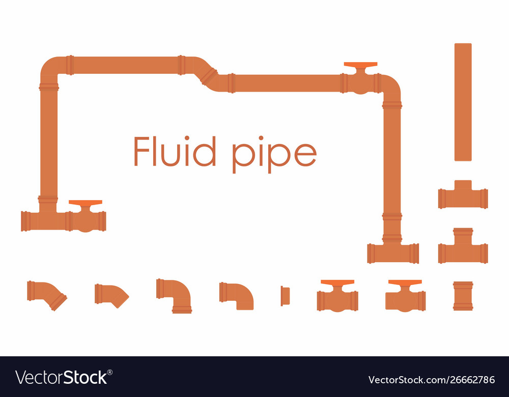 Fluid pipe Royalty Free Vector Image - VectorStock