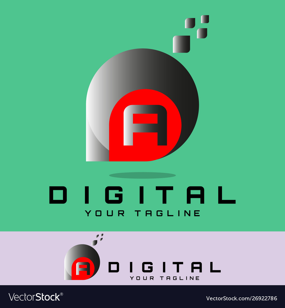 Future technology logos Royalty Free Vector Image