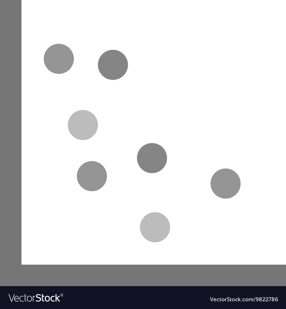 Scatter plot i Royalty Free Vector Image - VectorStock