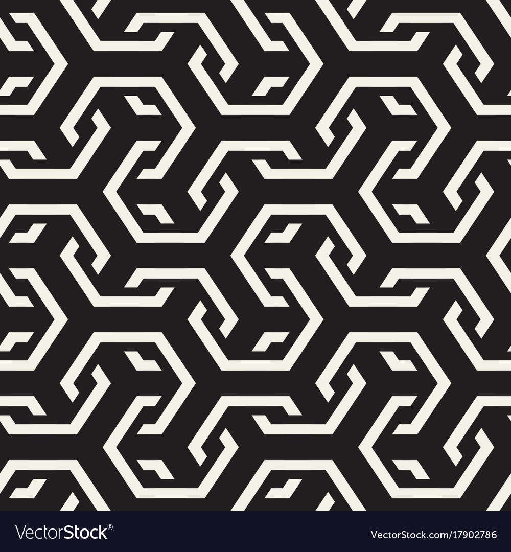 Seamless interlacing lines pattern Royalty Free Vector Image