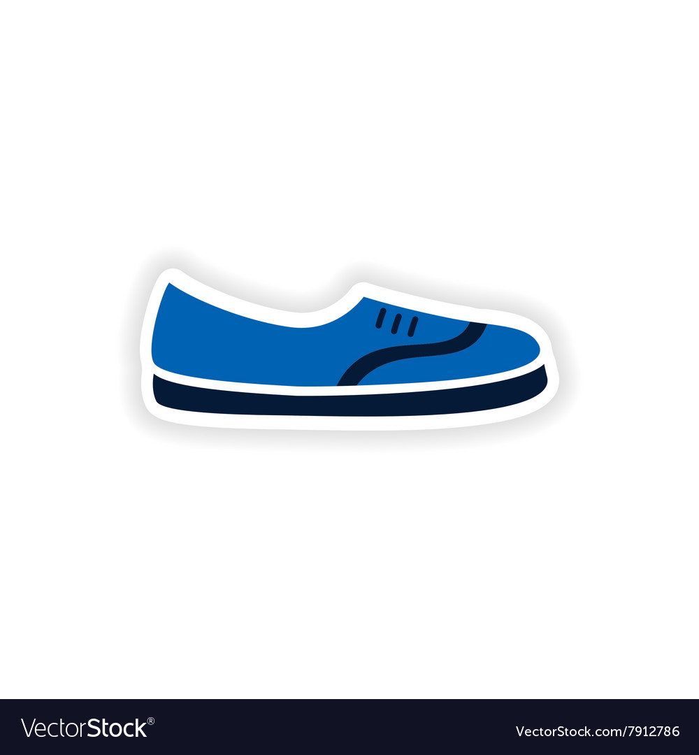 Stylish Paper Sticker On White Background Vector Image