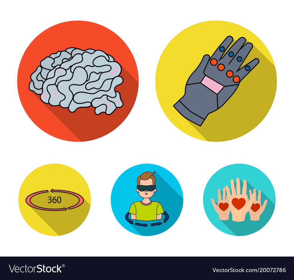 Technology innovation man complemented virtual Vector Image