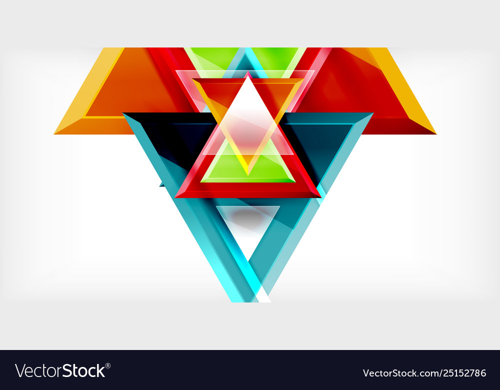 Triangle abstract background Royalty Free Vector Image