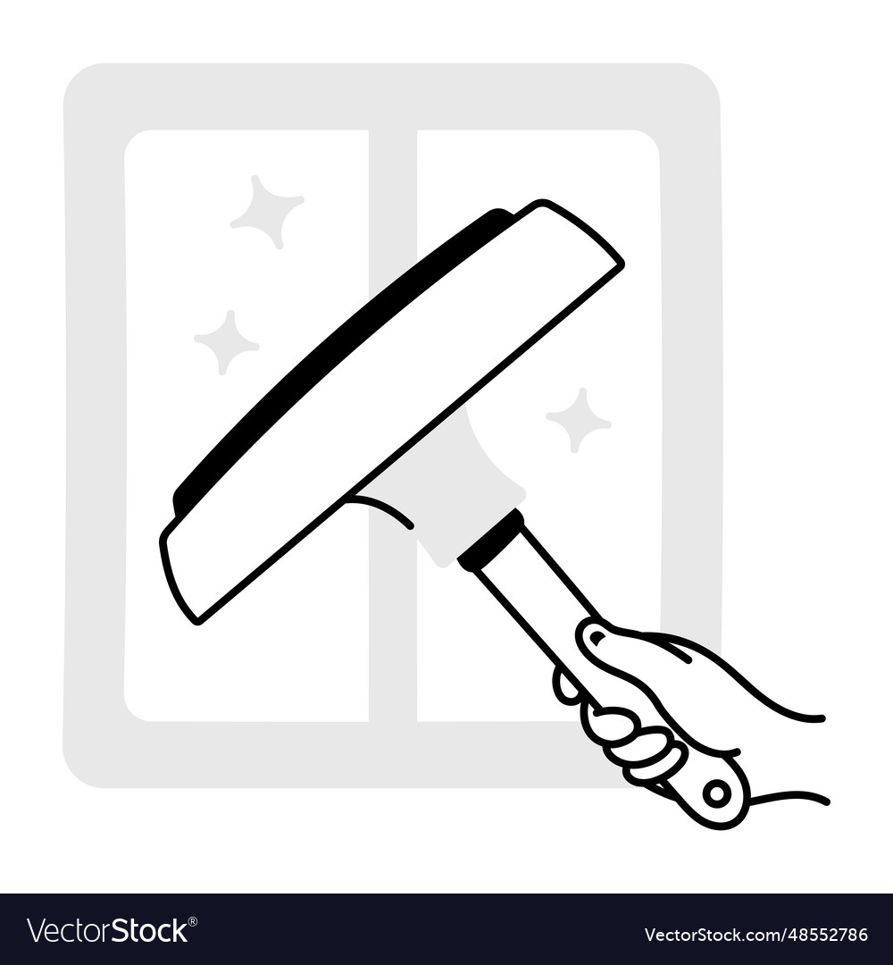 Window cleaner Royalty Free Vector Image - VectorStock
