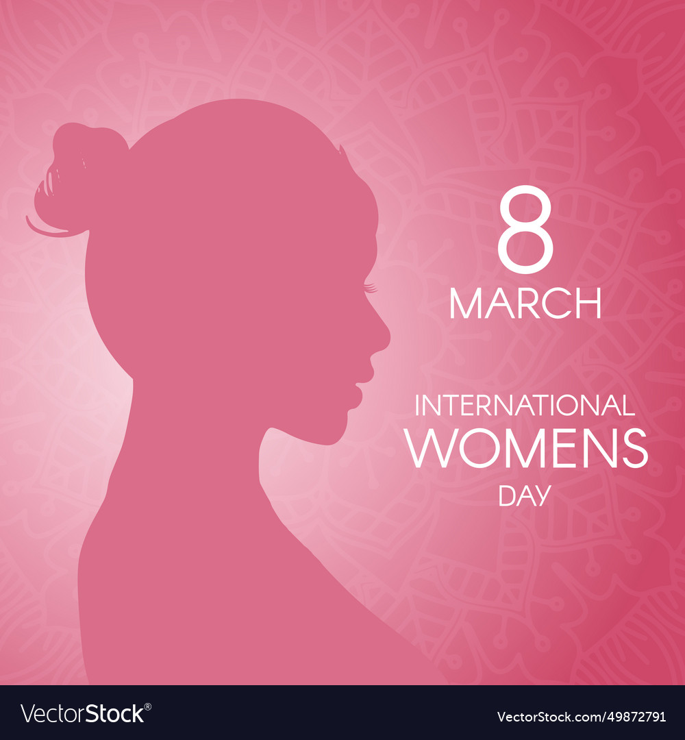 Elegant pink international womens day background Vector Image