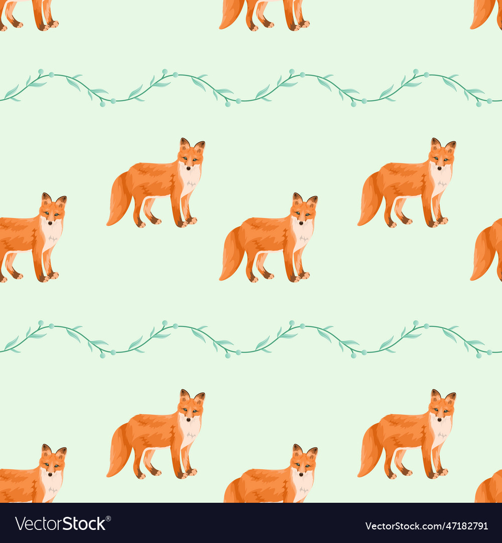 Foxes Royalty Free Vector Image - VectorStock