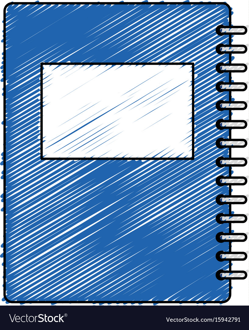 Notebook school isolated icon Royalty Free Vector Image