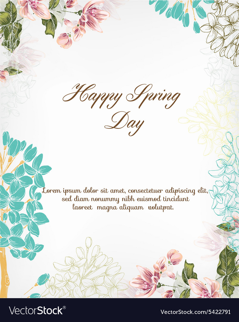 Spring Royalty Free Vector Image - VectorStock