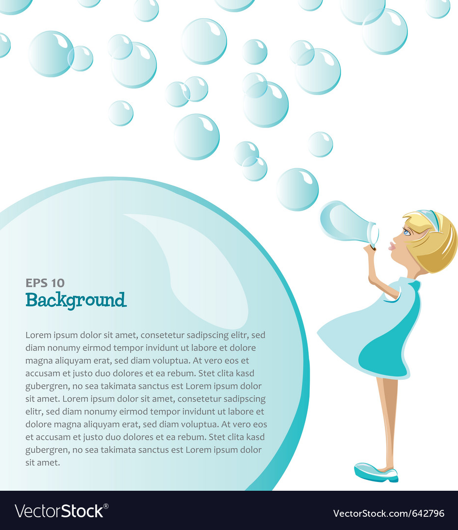 Background bubbles Royalty Free Vector Image - VectorStock