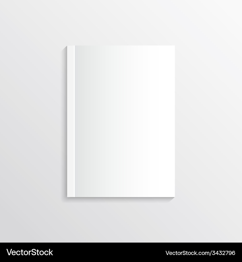 Blank sheet paper magazine covers postcards Vector Image