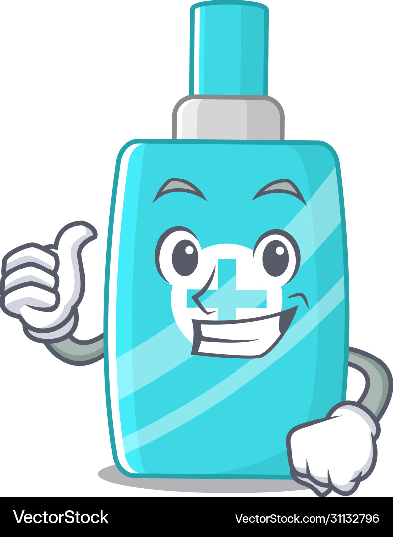 Ointment cream cartoon character design making ok Vector Image