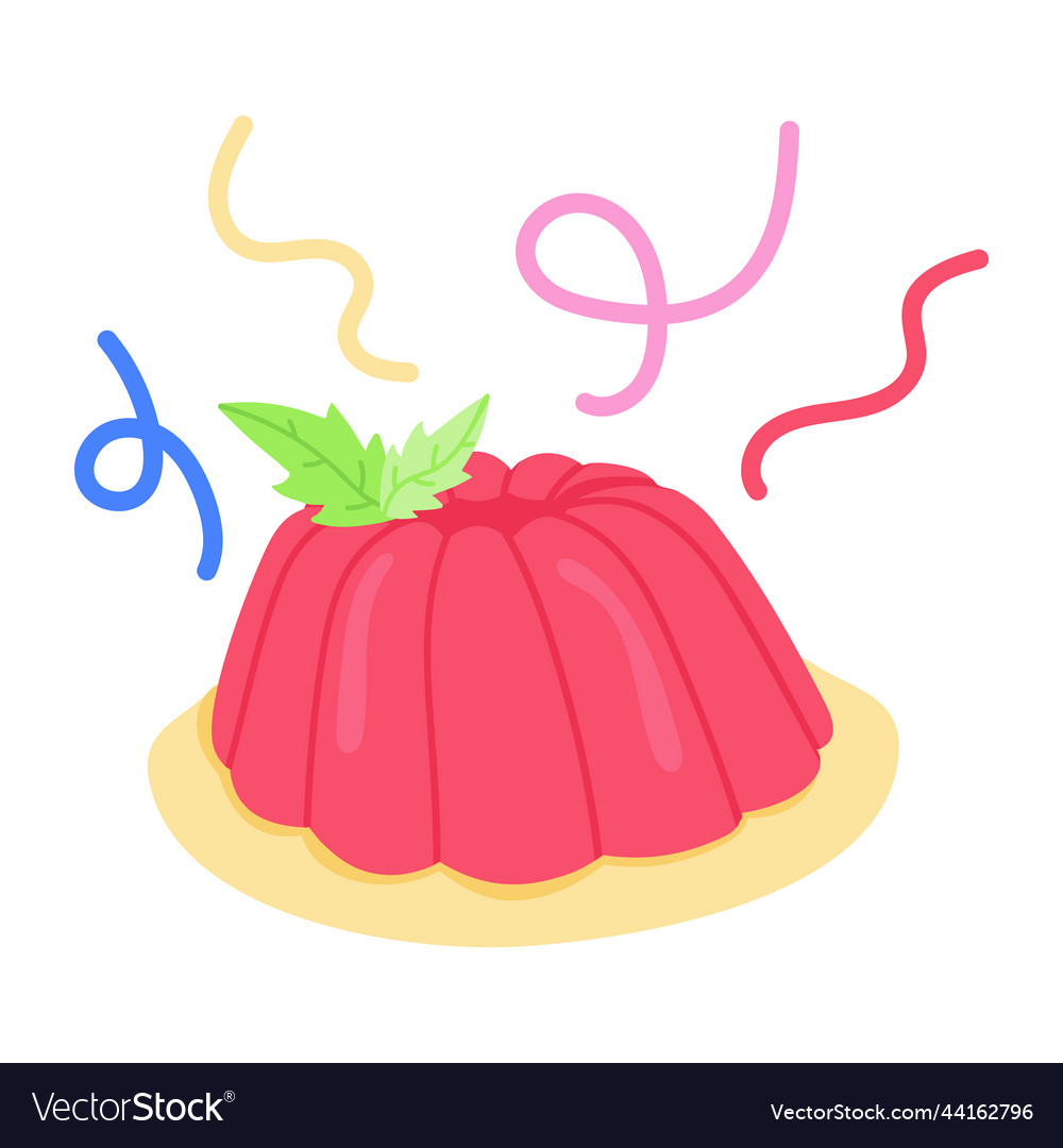 Pudding Royalty Free Vector Image - VectorStock