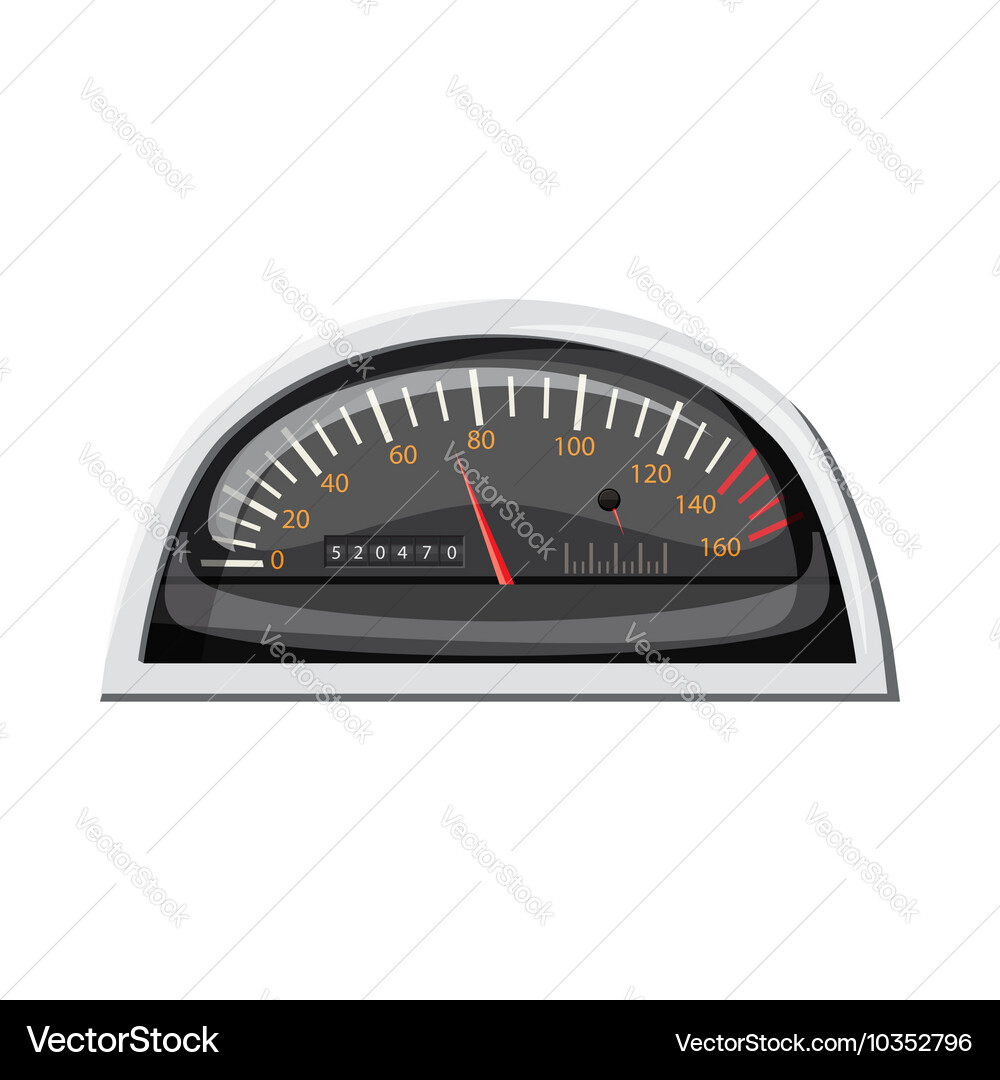 Small speedometer for car icon cartoon style Vector Image