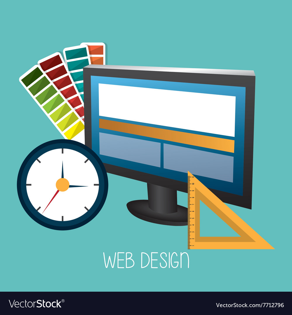 Web development design Royalty Free Vector Image