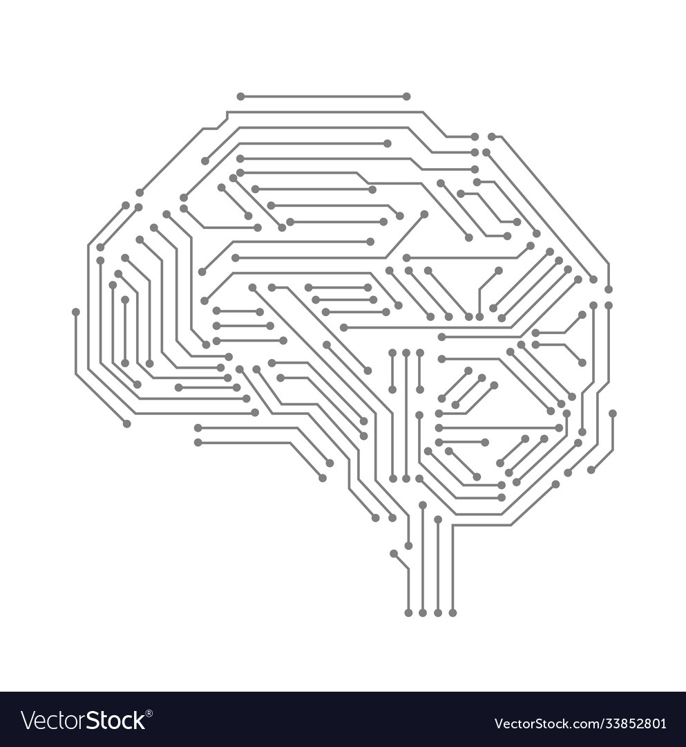 Artificial intelligence machine learning ai data Vector Image